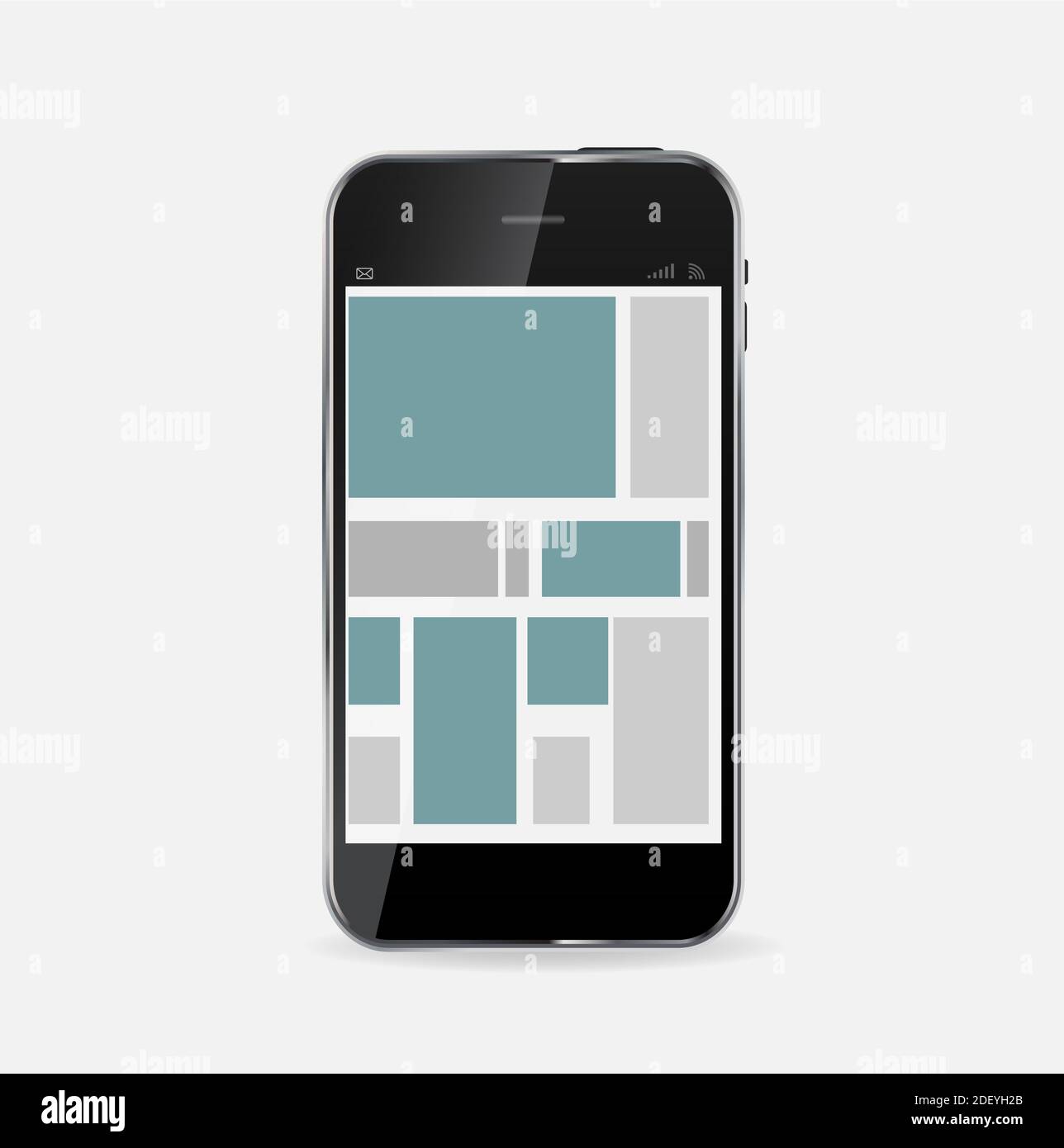 Abstract Design Mobile Phone. Illustration Stock Photo - Alamy