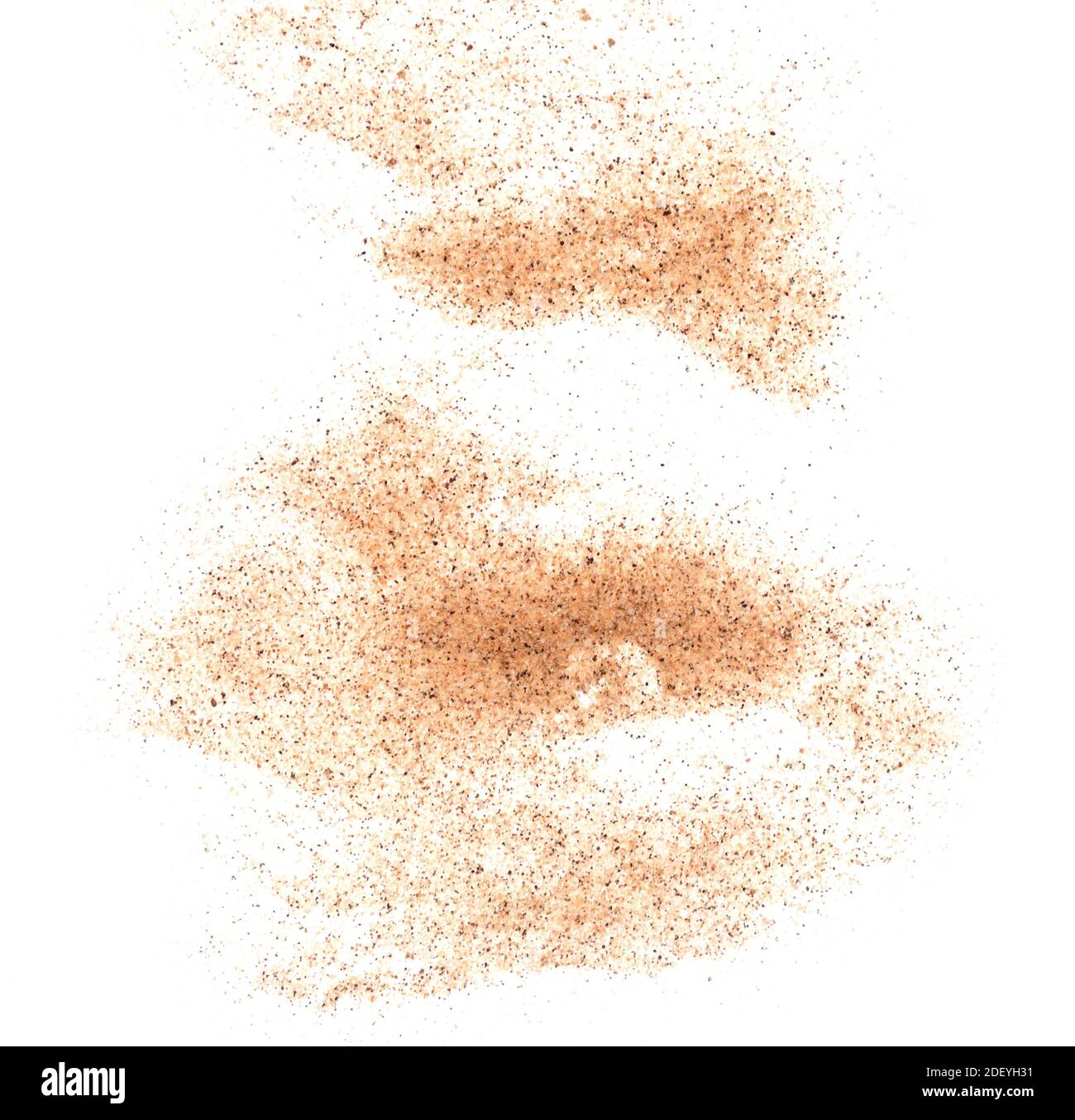 Sand isolated on white background Stock Photo - Alamy