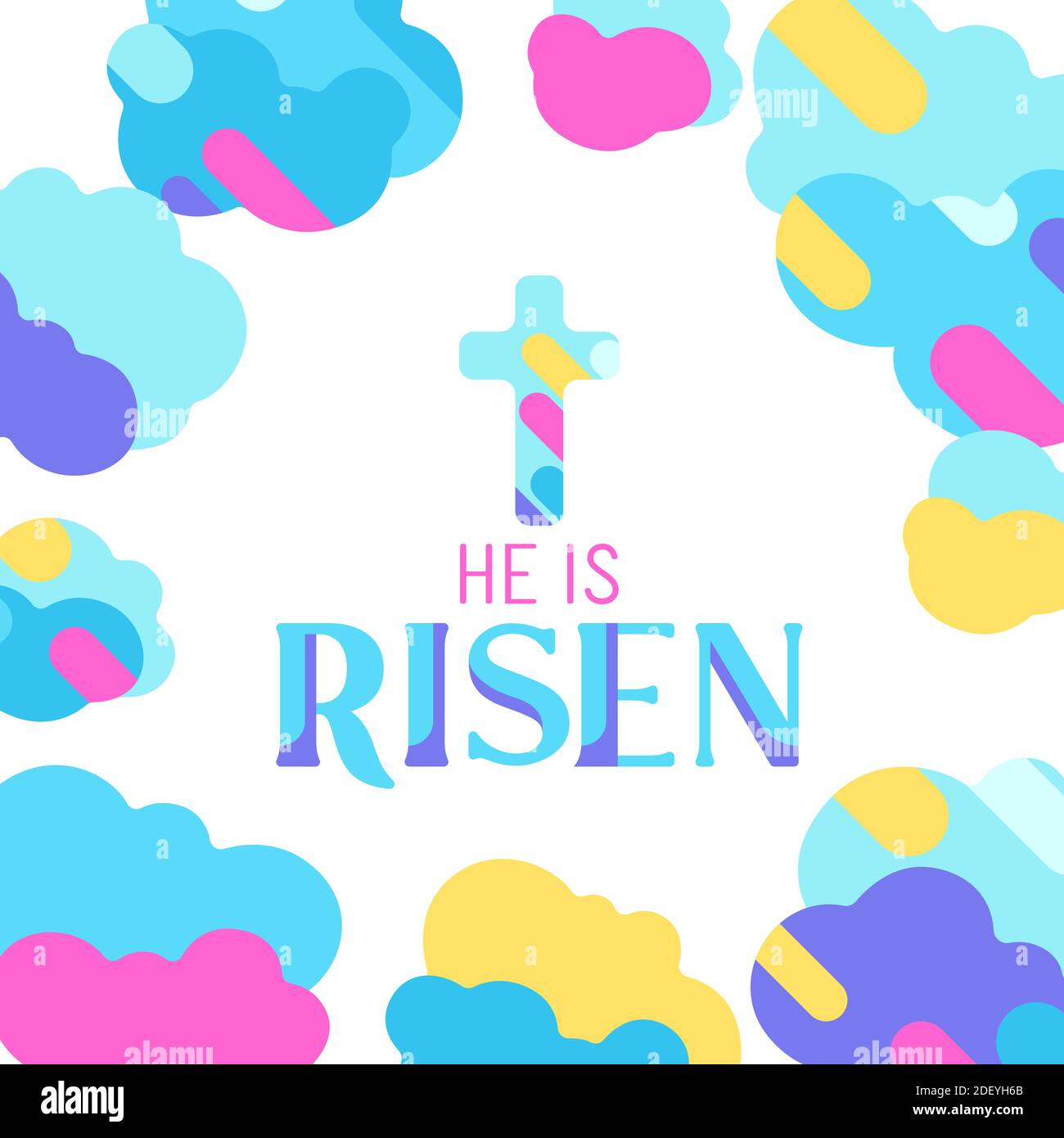 He is risen sky Stock Vector Images - Alamy