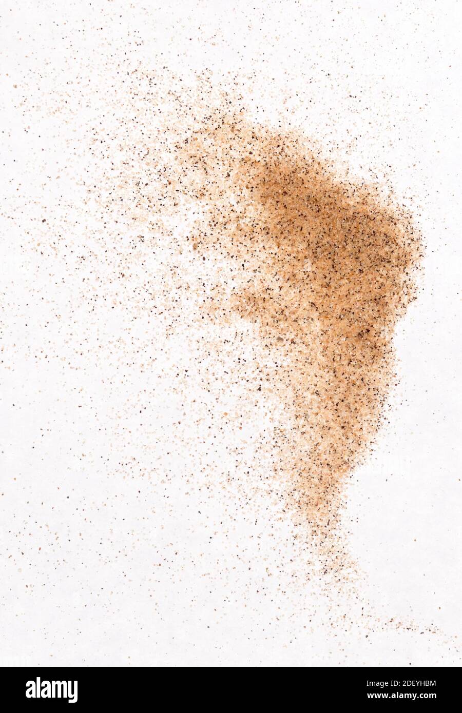 Sand isolated on white background Stock Photo - Alamy