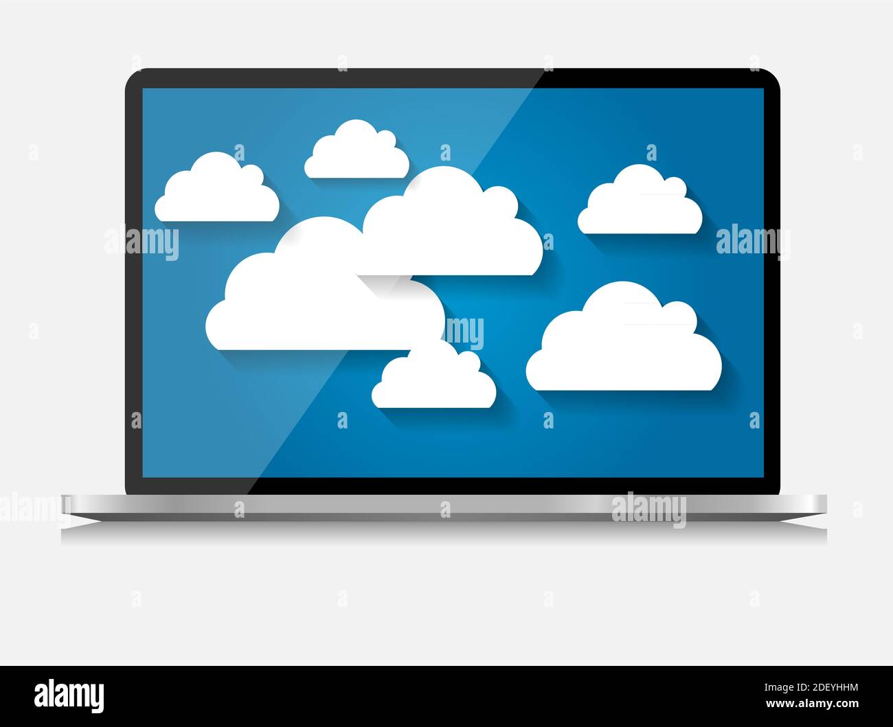 Abstract Design Laptop Computer Illustration Stock Photo - Alamy