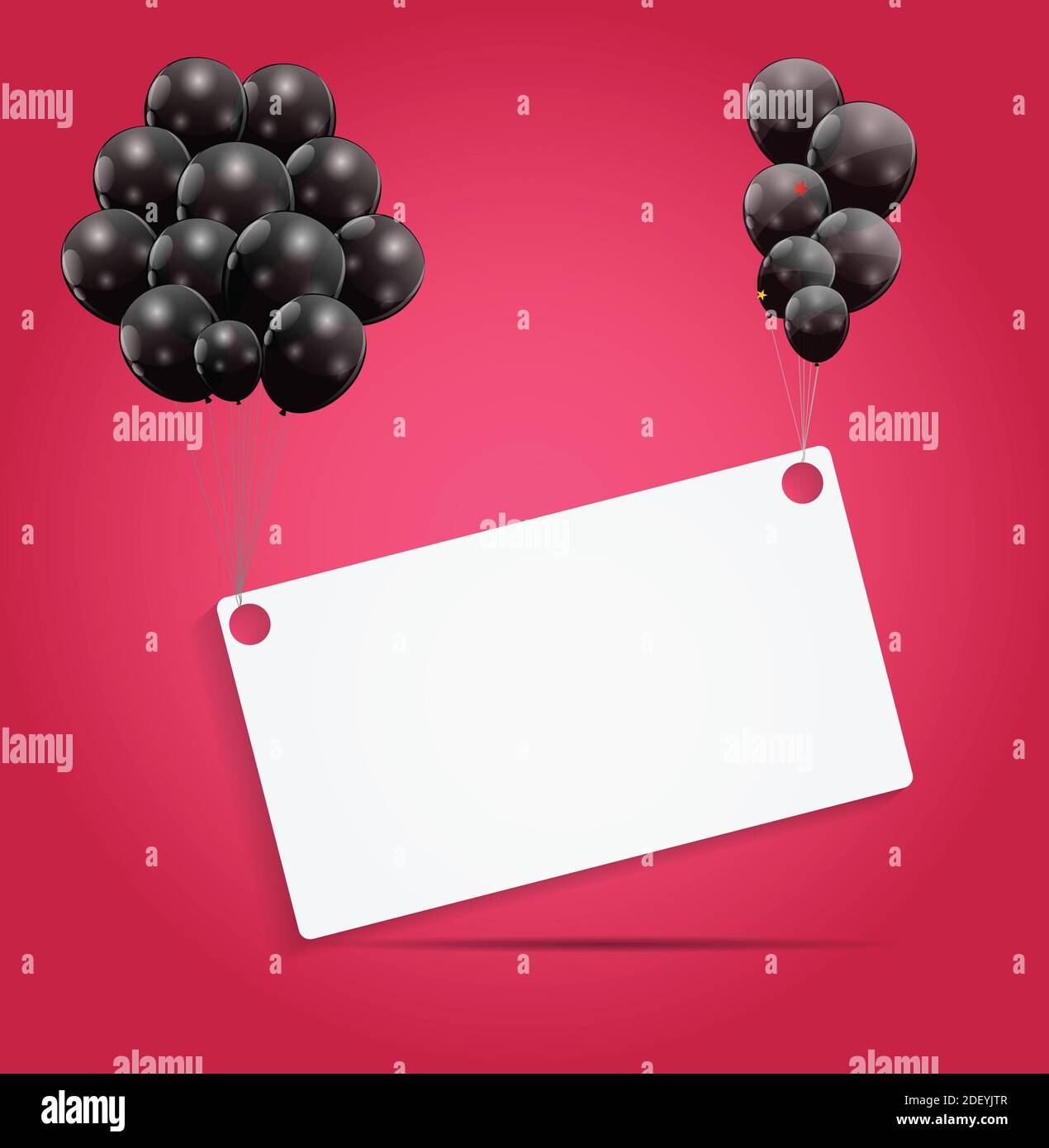 Color glossy balloons card background illustration Stock Photo - Alamy