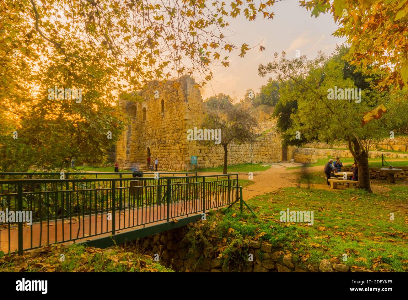 En Hemed, Israel - November 30, 2020: View of a Crusader farmhouse ...