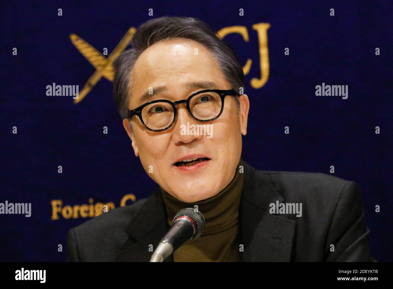 Tokyo, Japan. 2nd Dec 2020. Japanese actor Shiro Sano speaks during a Q ...