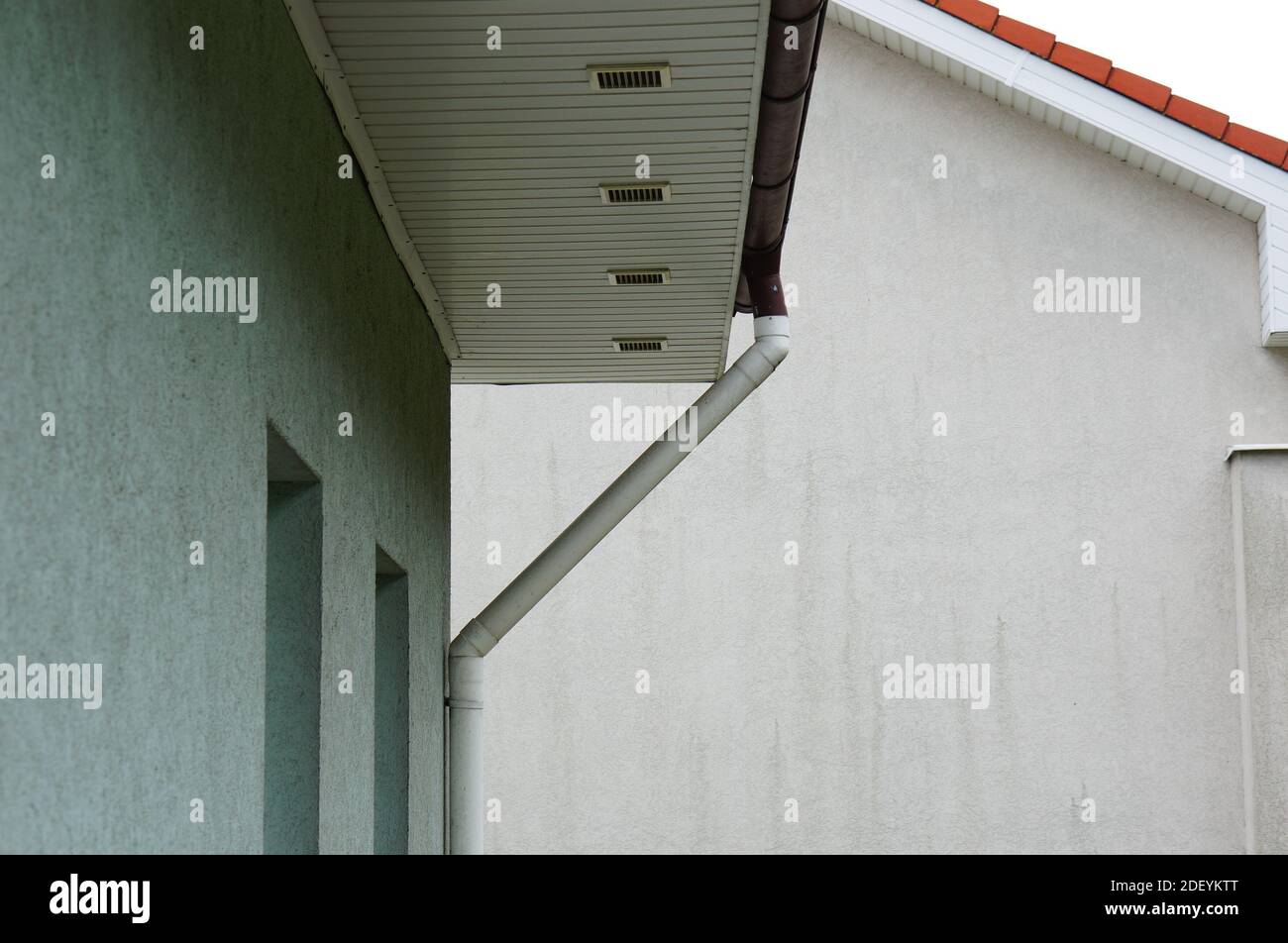 Shot pipe roof building hi-res stock photography and images - Alamy