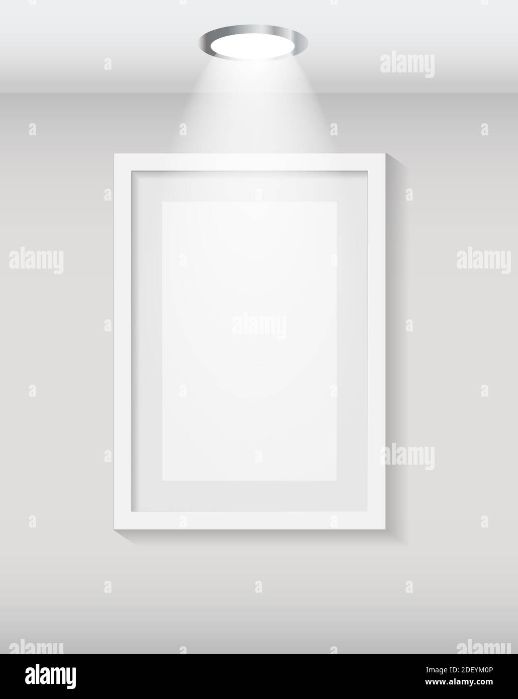 Frame on Wall for Your Text and Images, Illustration Stock Photo - Alamy