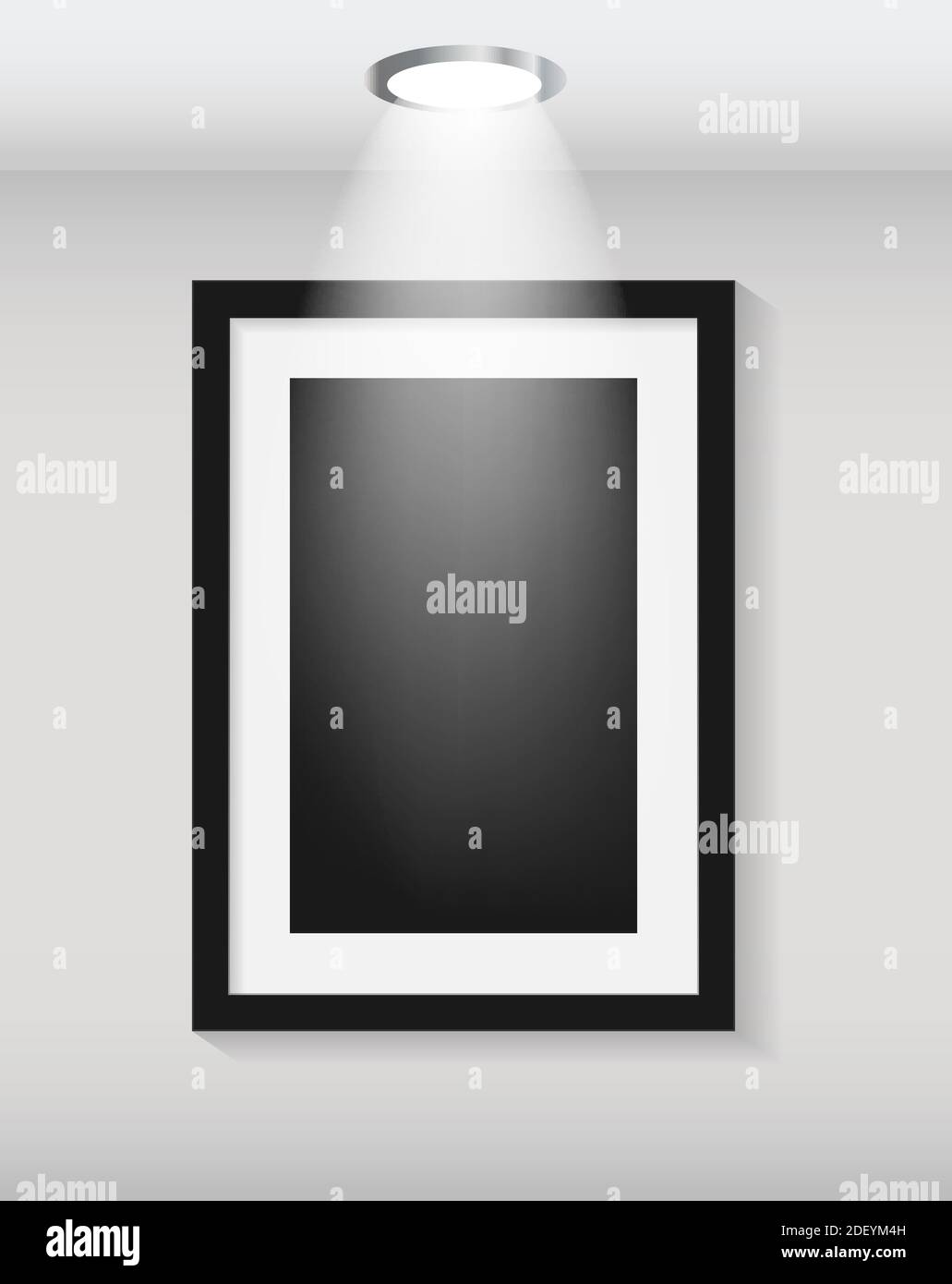 Frame on Wall for Your Text and Images, Illustration Stock Photo - Alamy