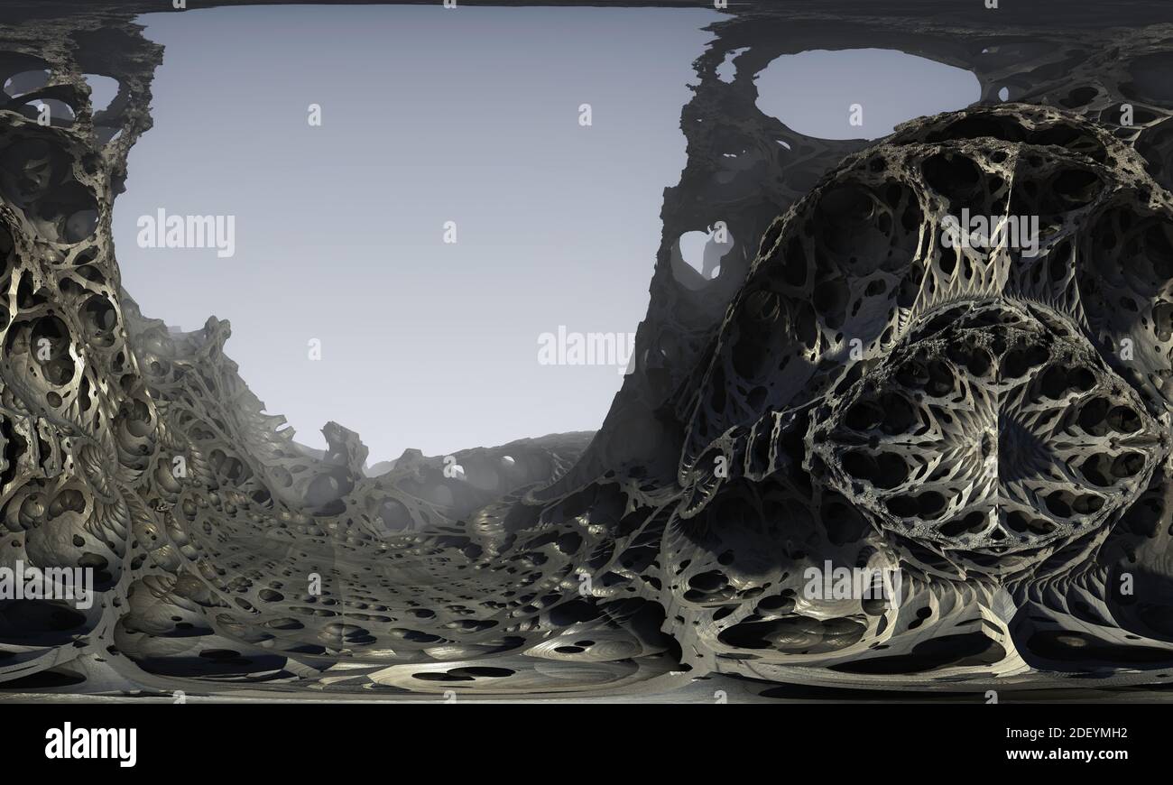 3d illustration, fantastic landscape, blank, surreal setting Stock ...