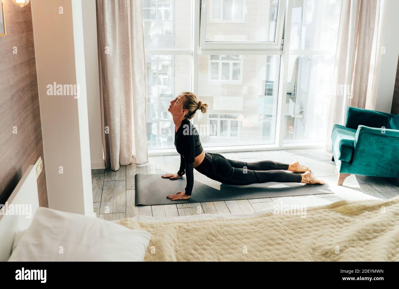 Wellness pose hi-res stock photography and images - Alamy