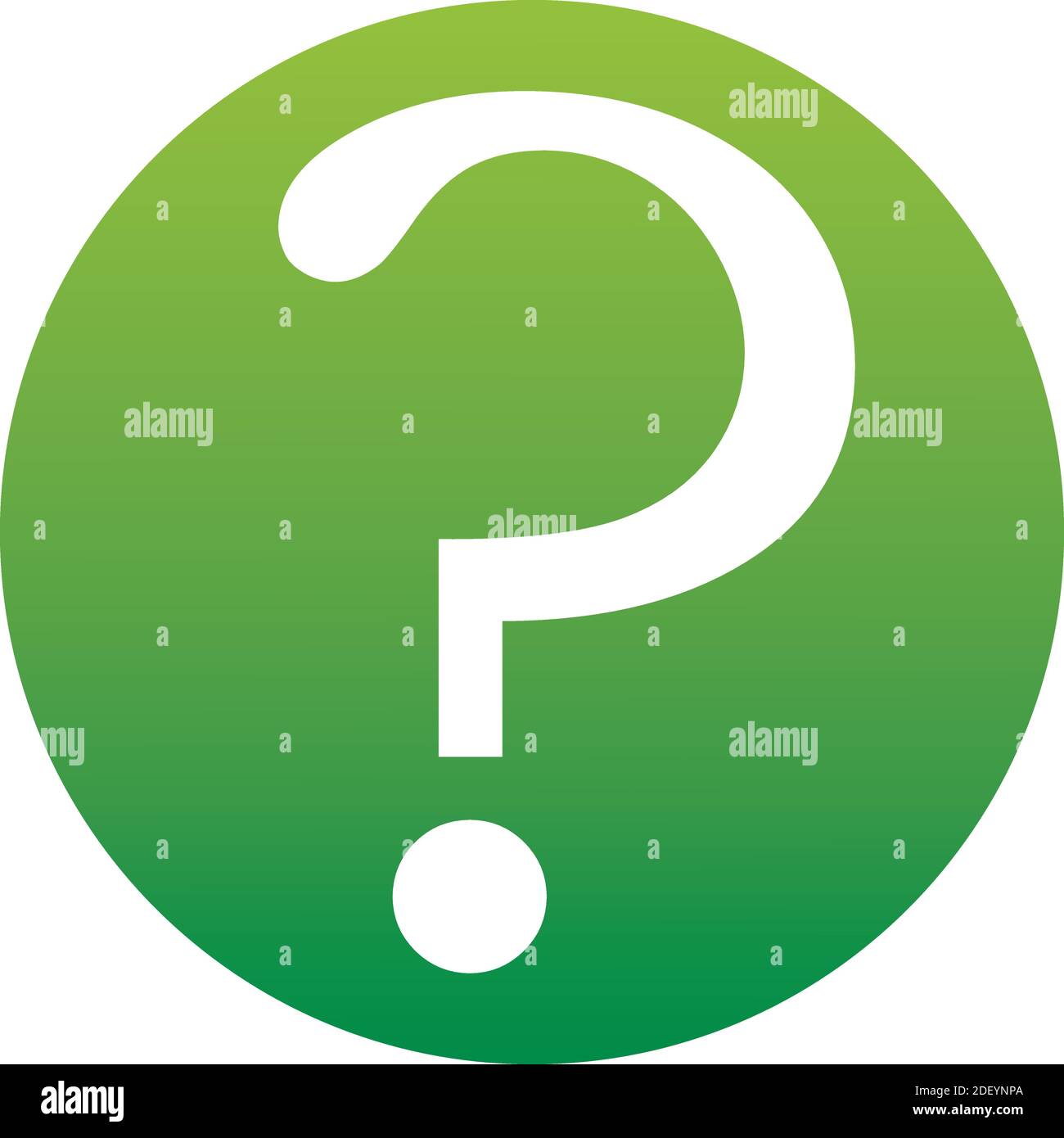 Question mark icon of a set. Help symbol. FAQ flat sign on white ...