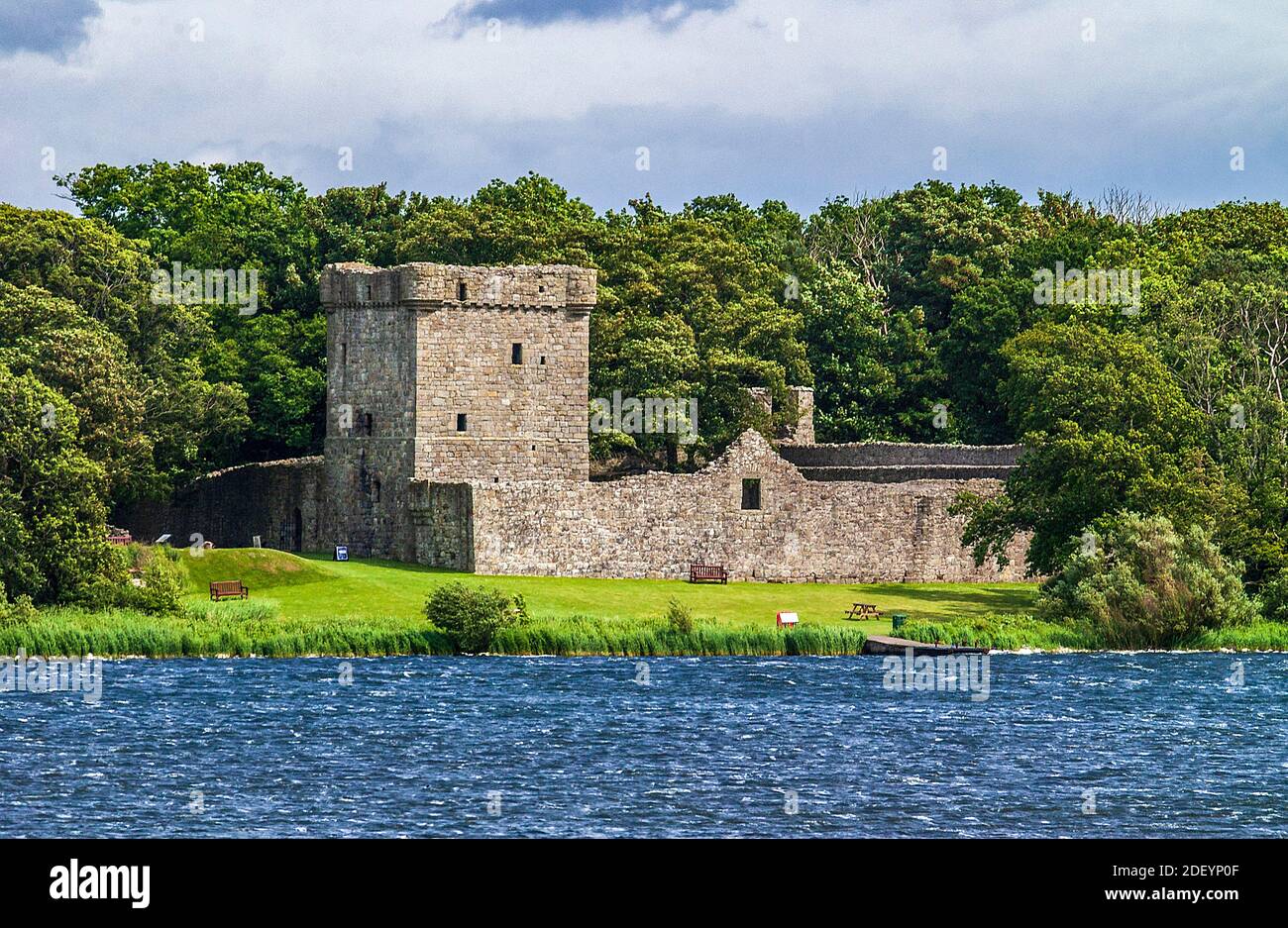 Loch Leven castle prison for Mary Queen of Scots at Kinross. Built in ...