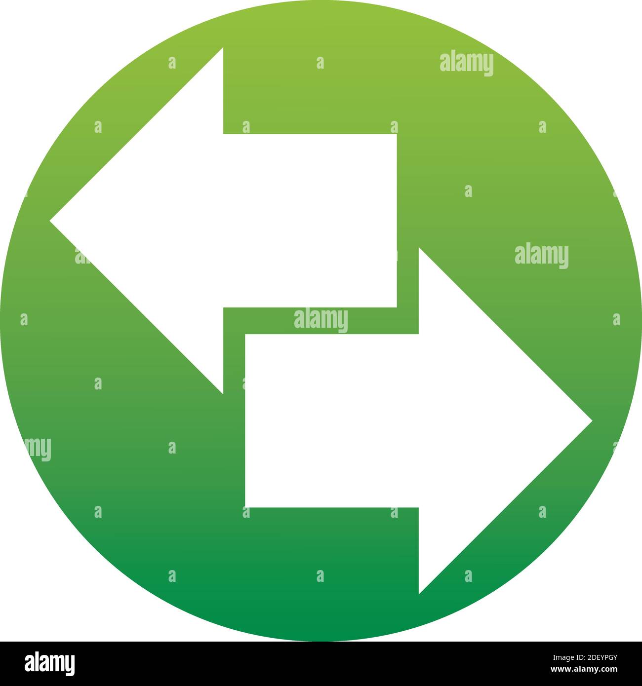 The left and right arrows icon. Arrows symbol. Flat Vector illustration ...