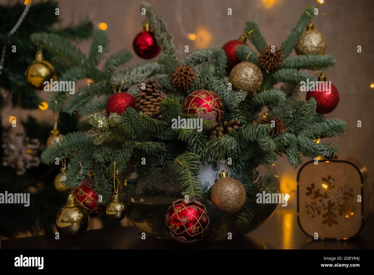 christmas new year pine tree Stock Photo - Alamy