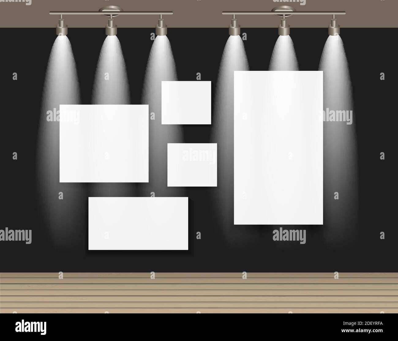 Frame on Wall for Your Text and Images, Illustration Stock Photo - Alamy