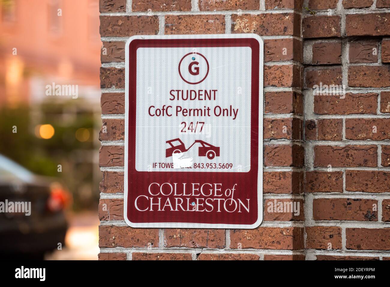 Historic charleston sc sign hi-res stock photography and images - Alamy