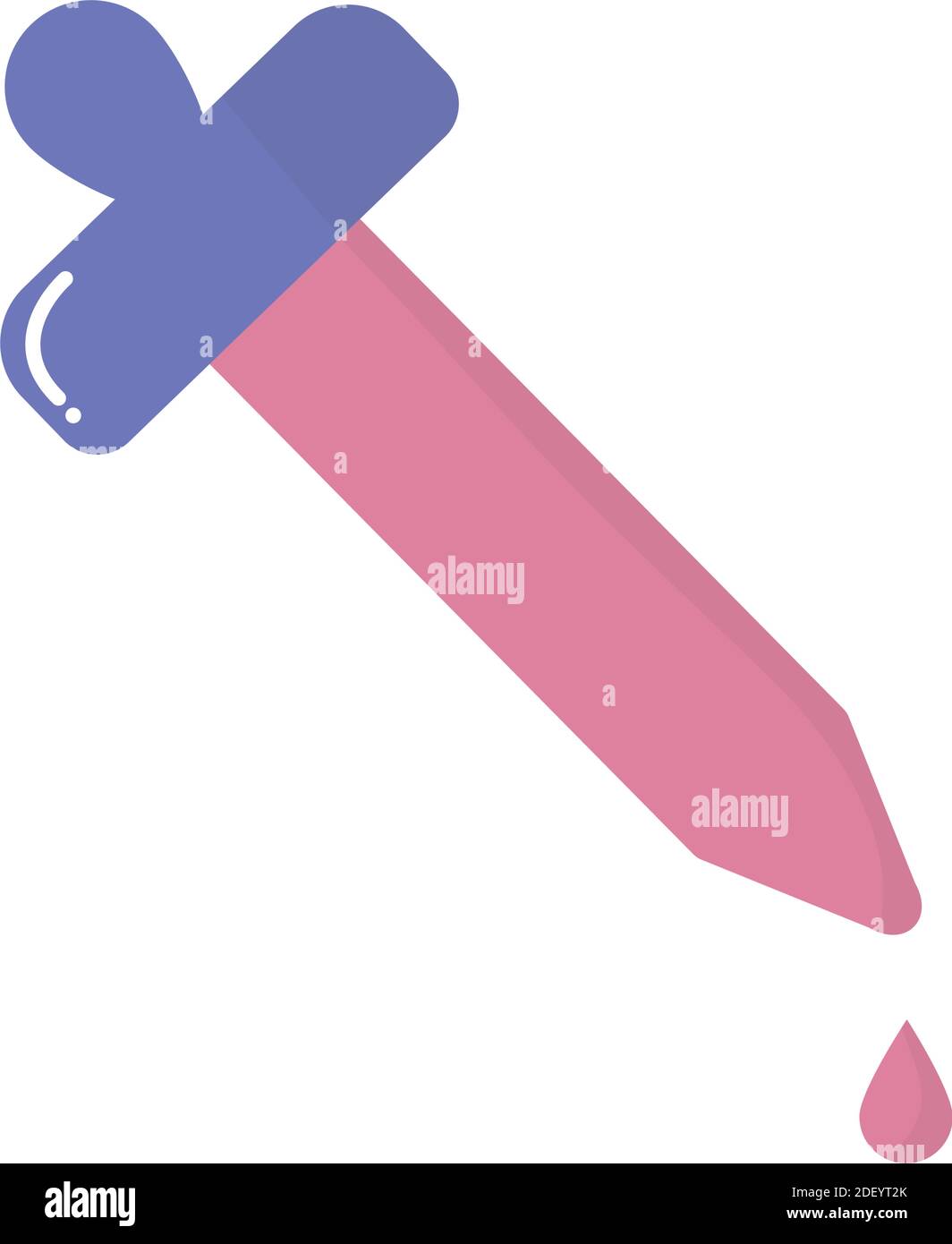 dropper of pink color on white background Stock Vector Image & Art - Alamy