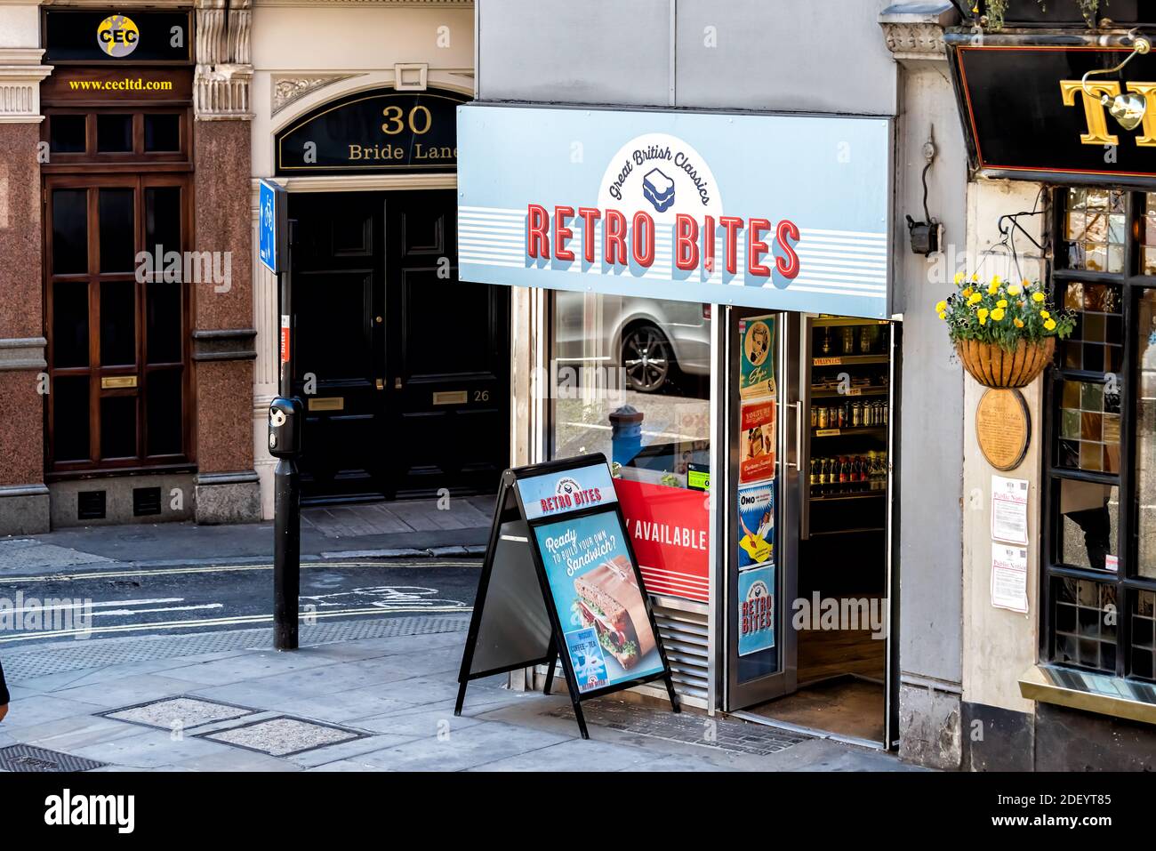 London, UK - June 22, 2018: Fleet street road in center of downtown ...