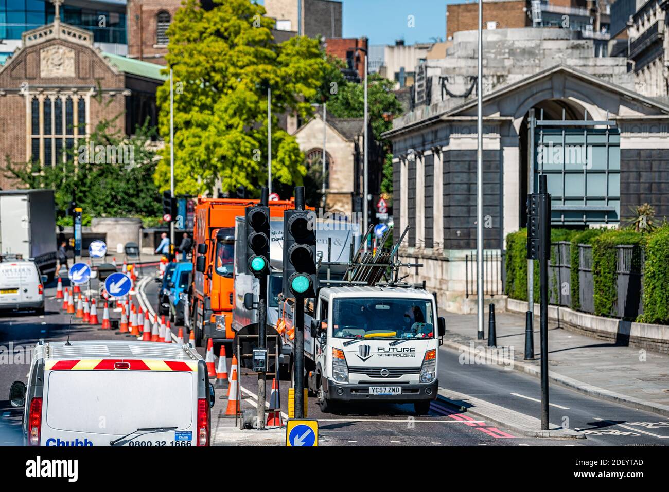 Traffic barrier roadblock barricade hi-res stock photography and images ...