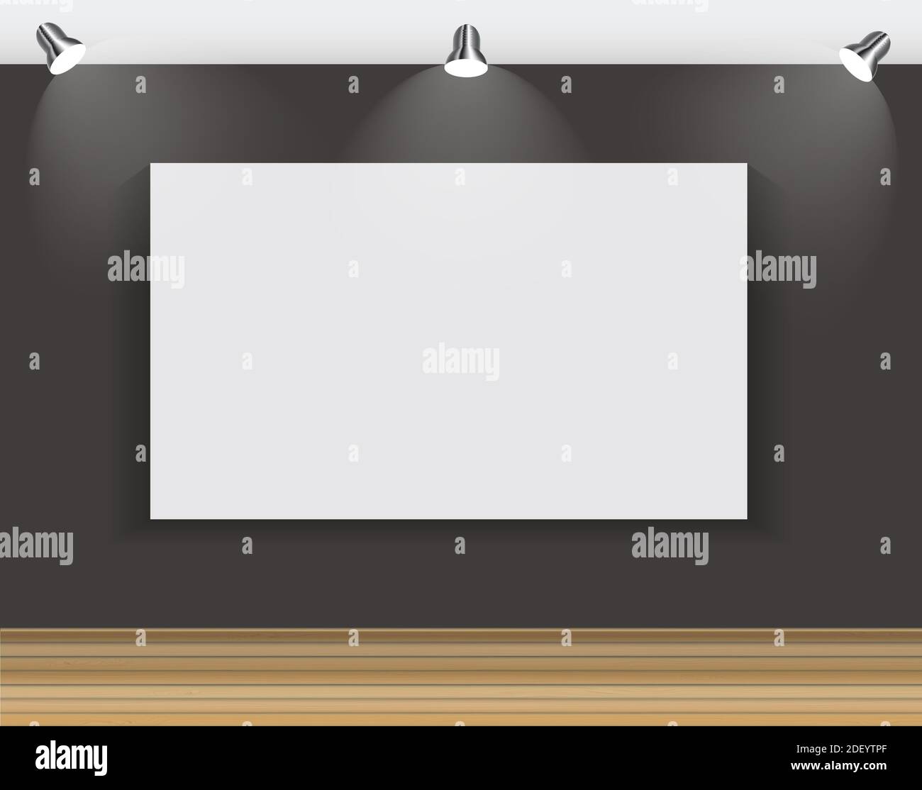 Frame on Wall for Your Text and Images, Illustration Stock Photo - Alamy