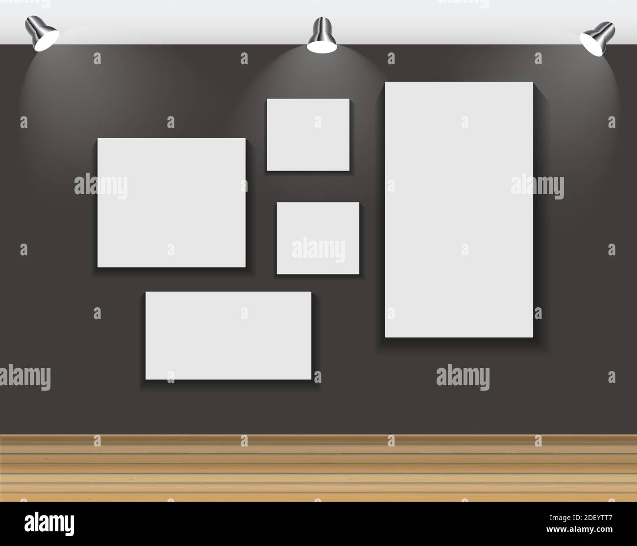 Frame on Wall for Your Text and Images, Illustration Stock Photo - Alamy