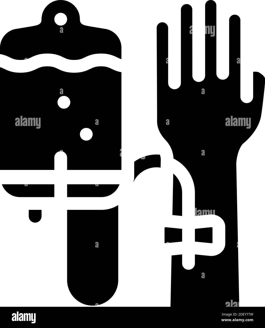 medical dropper treatment glyph icon vector illustration Stock Vector ...