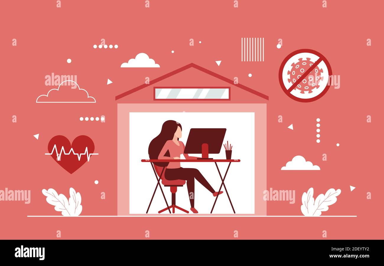 Employee during work Stock Vector Images - Alamy