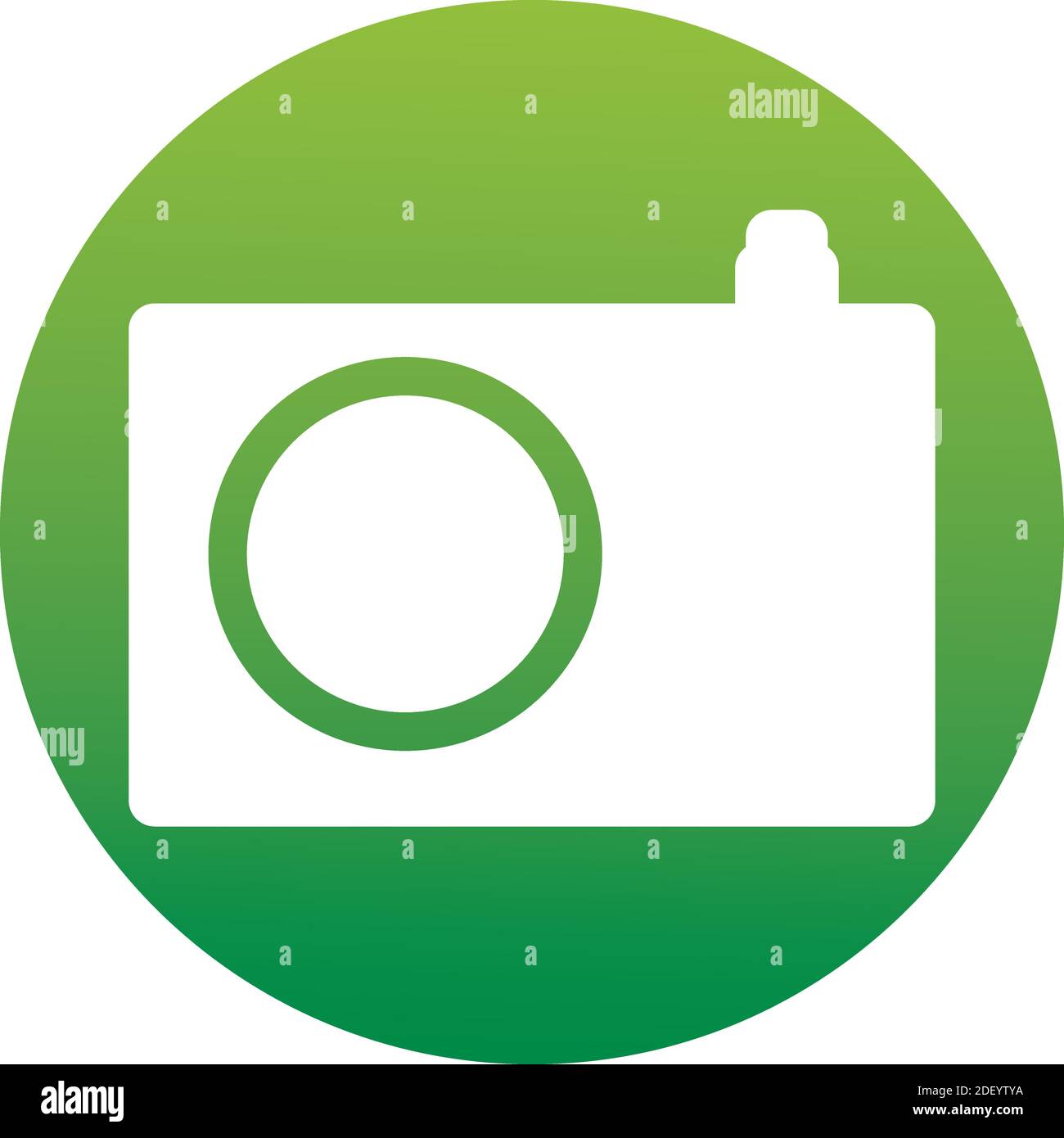 Vector camera icon / button, graphic design element of a set in trendy ...