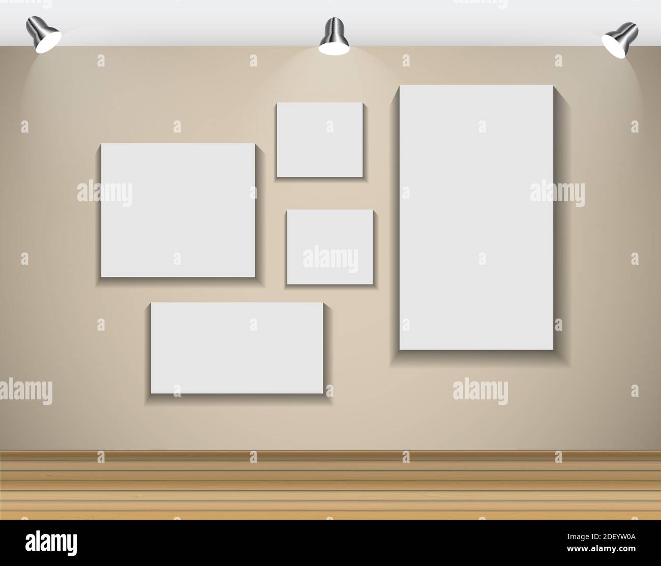 Frame on Wall for Your Text and Images, Illustration Stock Photo - Alamy