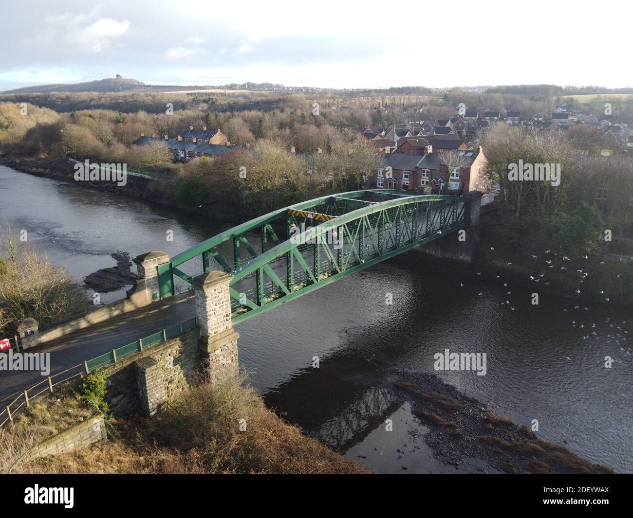 Aerial photography of Penshaw Bridge, more commonly known as Fatfield ...