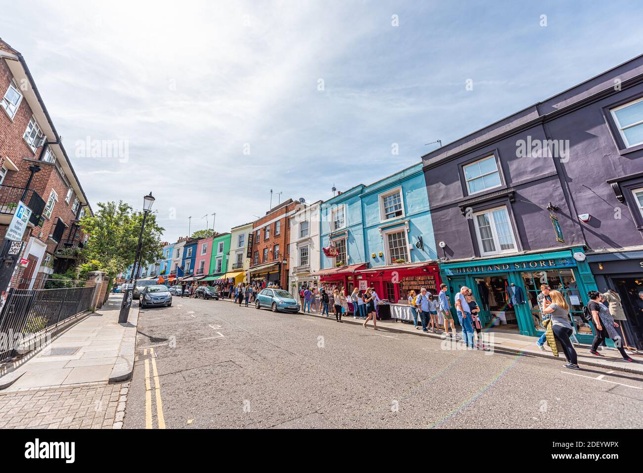London, UK - June 24, 2018: Notting Hill Portobello road street ...