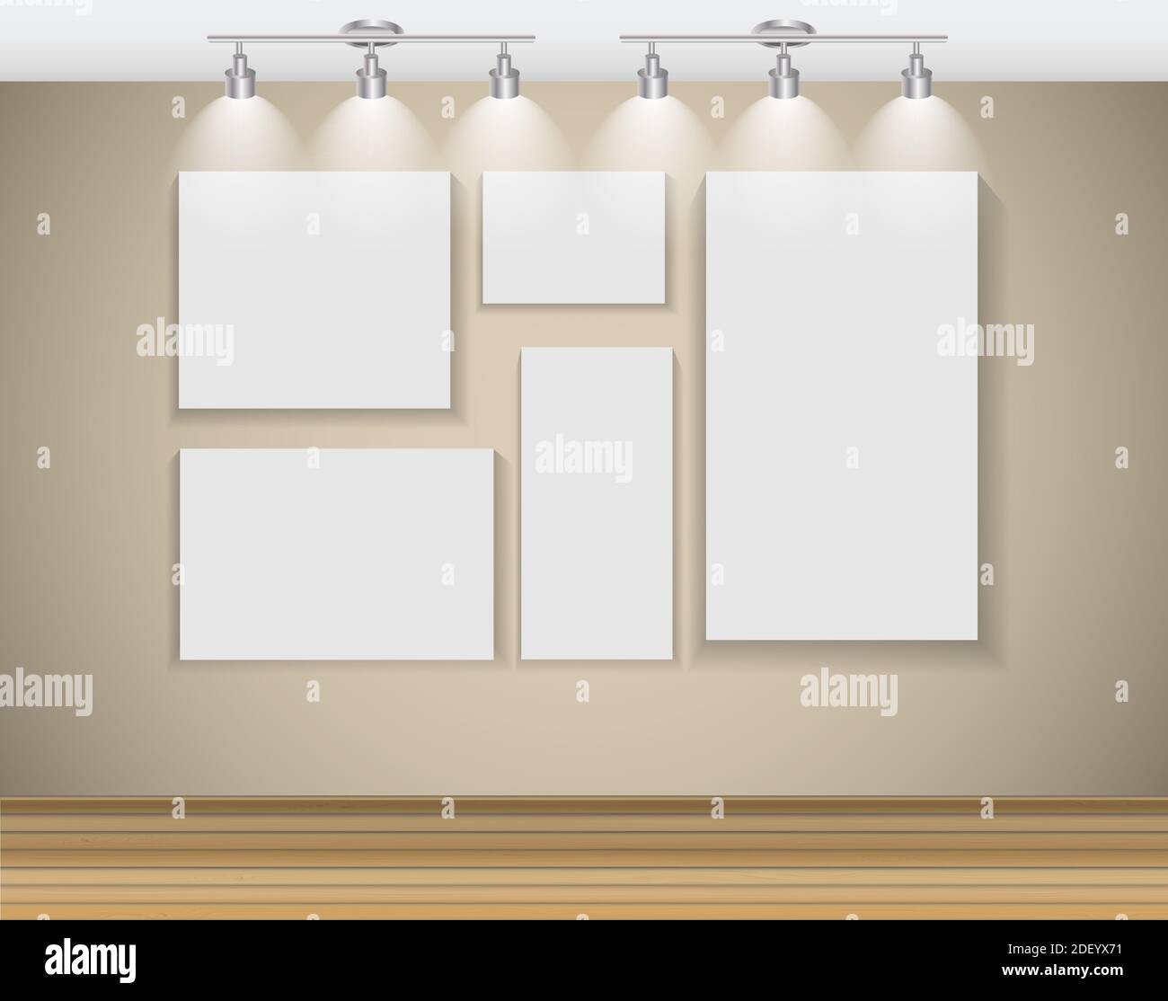 Frame on Wall for Your Text and Images, Illustration Stock Photo - Alamy