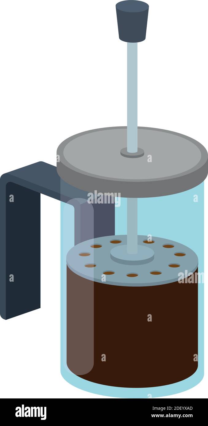 coffee machine on white background Stock Vector Image & Art - Alamy