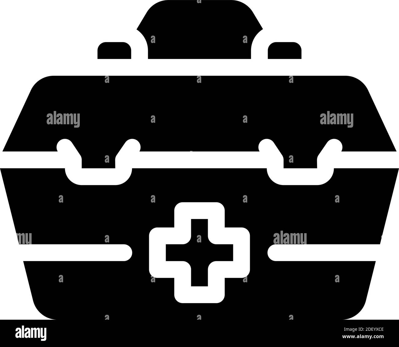 first aid kit glyph icon vector illustration Stock Vector Image & Art ...