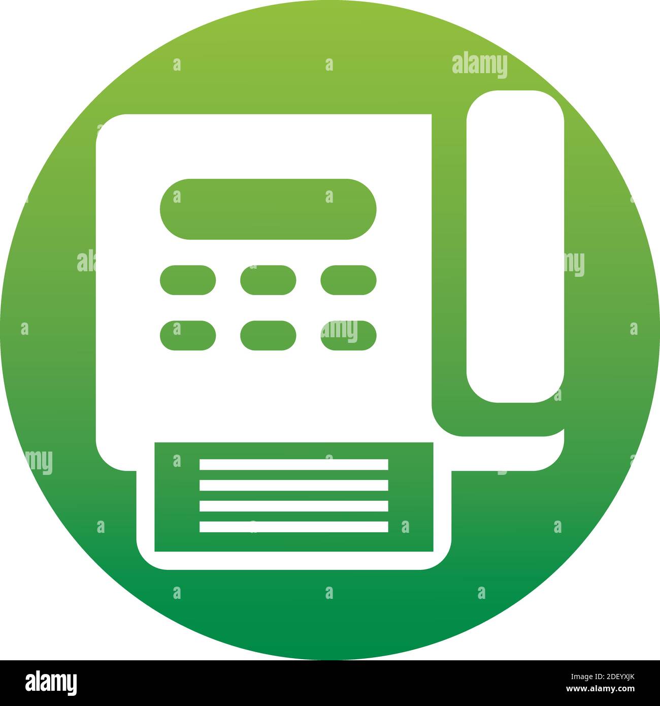 Vector fax machine icon illustration. Isolated on white background ...