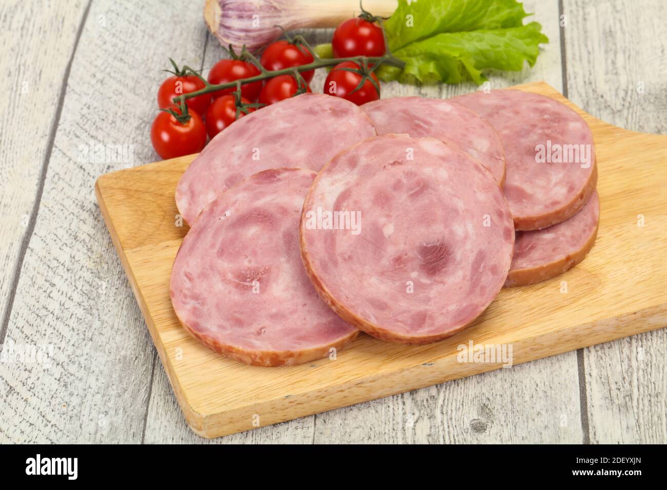 Natural ham made from pork meat Stock Photo - Alamy