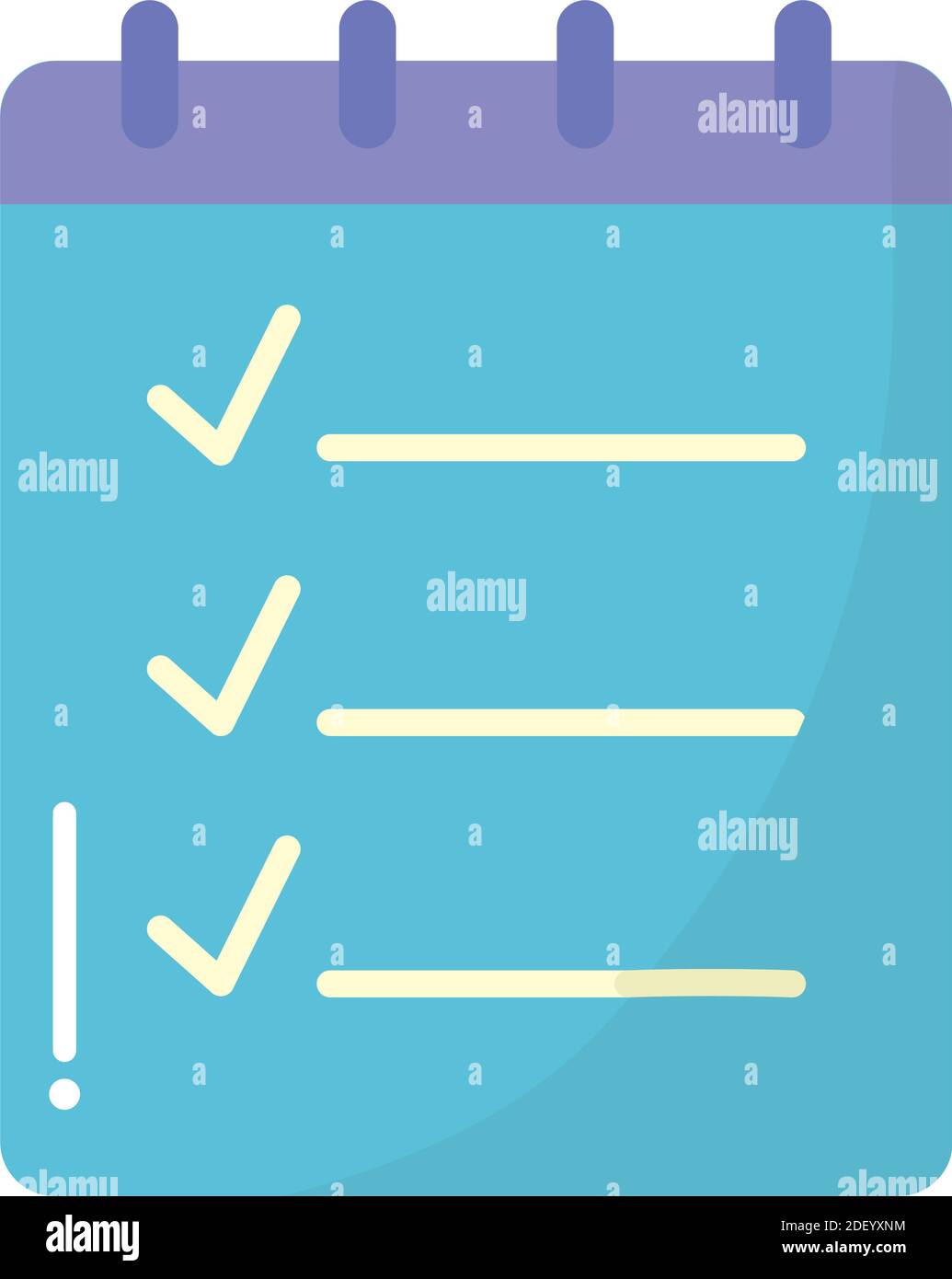 checklist of blue color on white background Stock Vector Image & Art ...