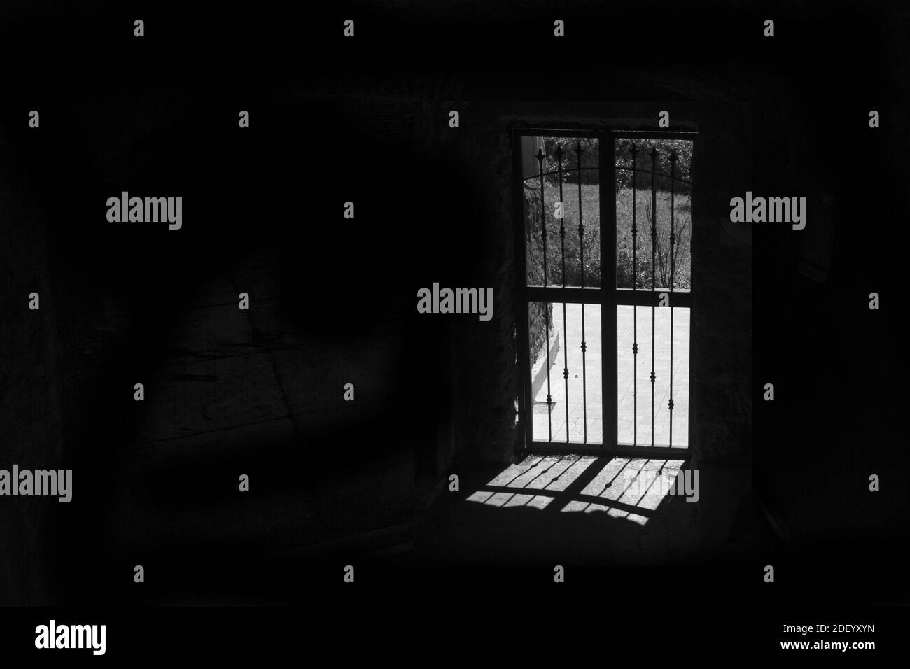 Shadow inside building Black and White Stock Photos & Images - Alamy