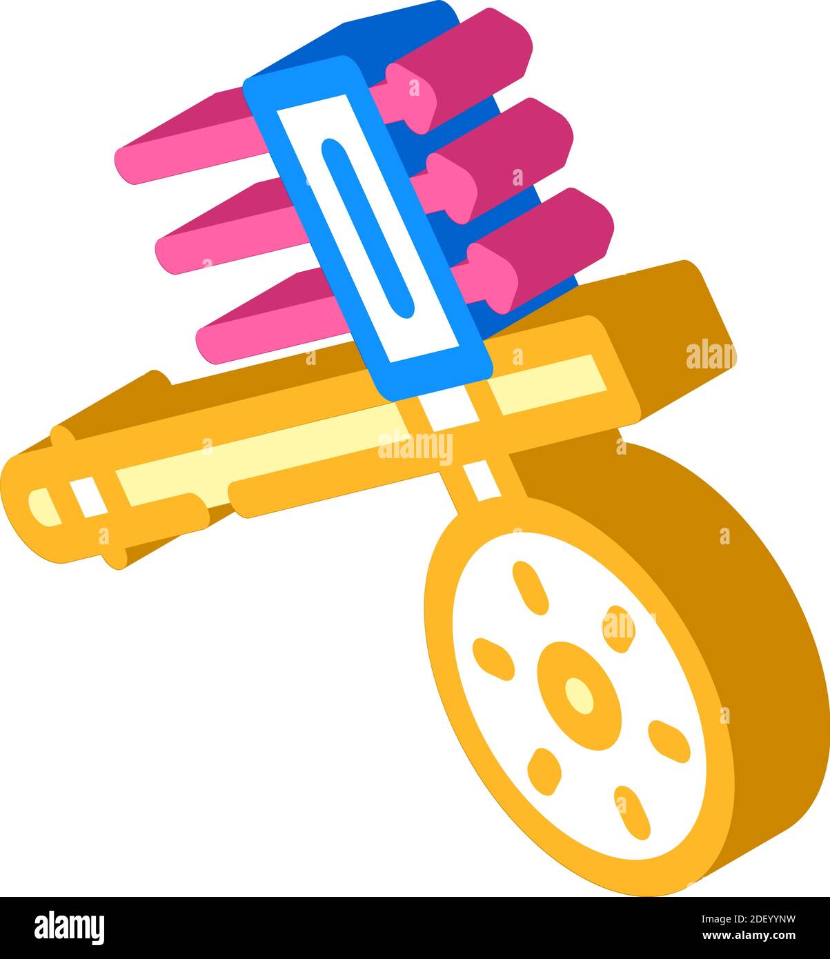 hwacha ancient weapon isometric icon vector illustration Stock Vector ...