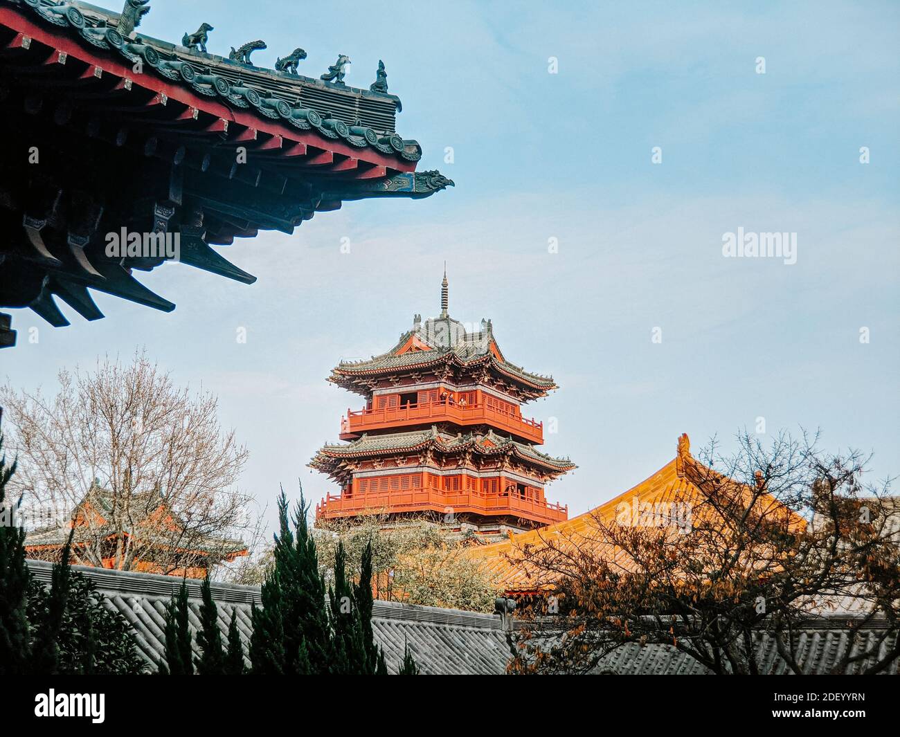 A beautiful old Kaifeng temple in China Stock Photo - Alamy