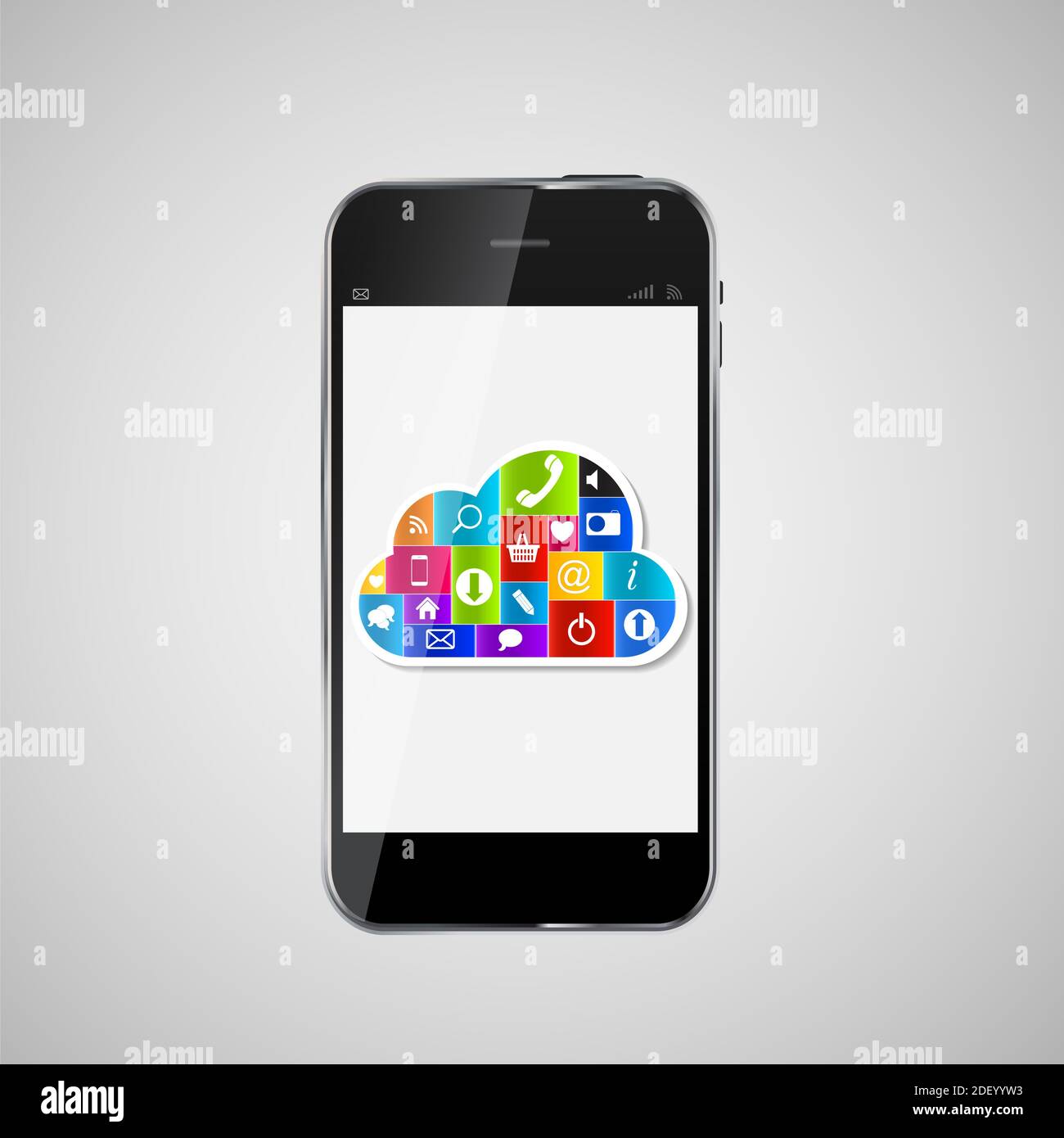 Cloud Computing Concept Illustration. EPS 10 Stock Photo - Alamy