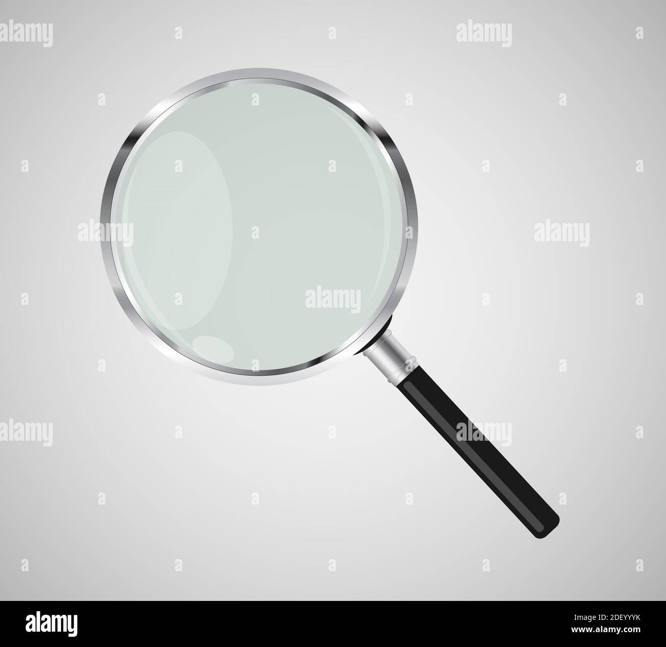 Magnifying Glass Search Icon Illustration Stock Photo - Alamy