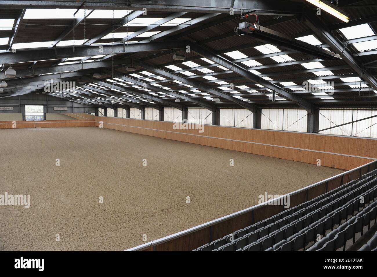An indoor Riding School Stock Photo - Alamy