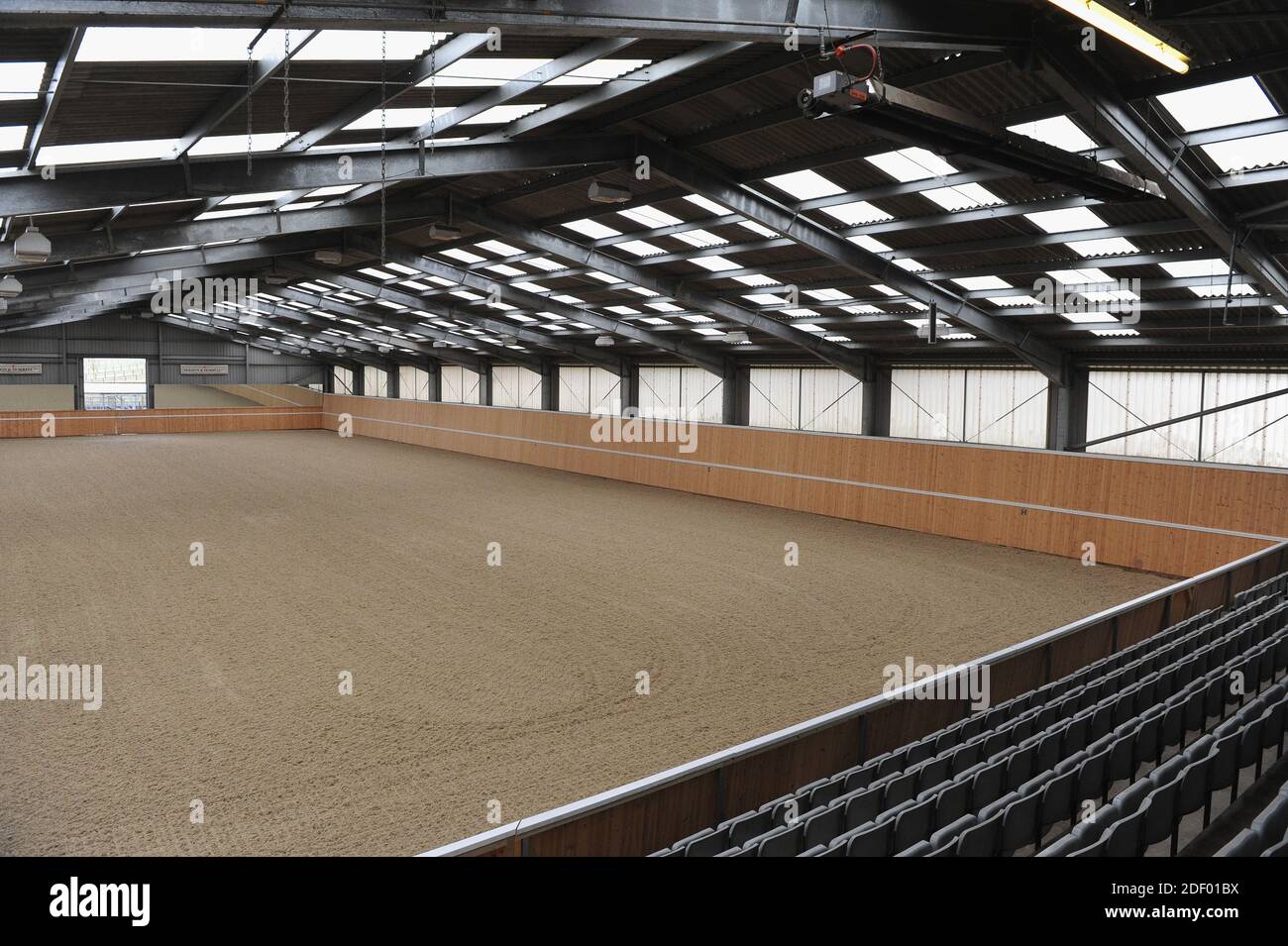 An indoor Riding School Stock Photo - Alamy