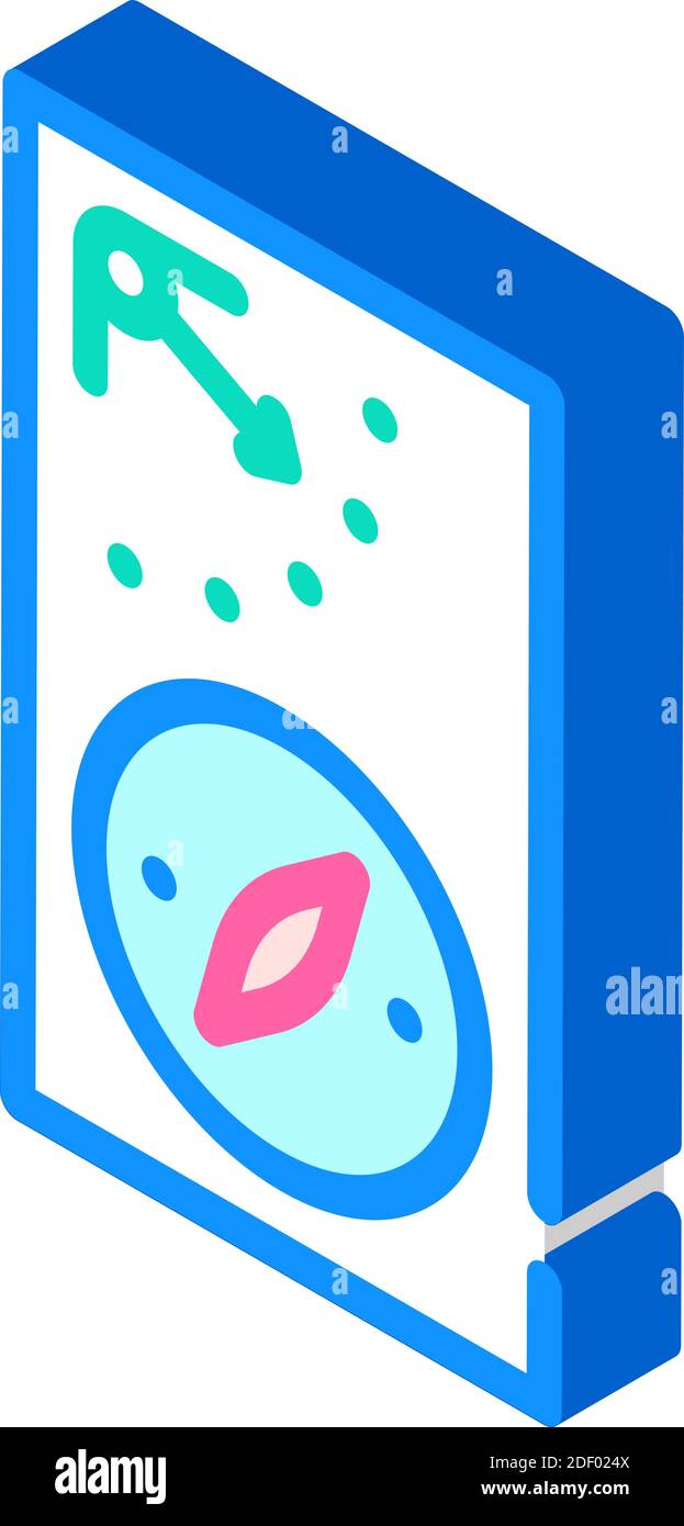 compass tool isometric icon vector illustration color Stock Vector ...