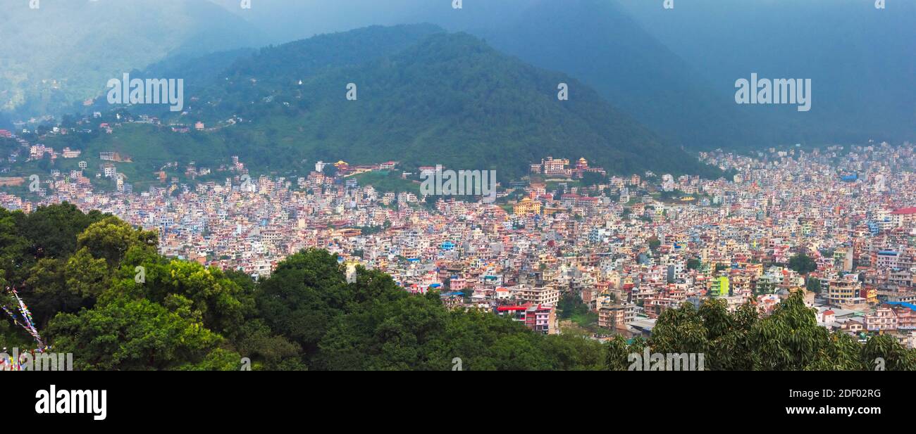 Cityscape of Kathmandu in Kathmandu Valley, Nepal Stock Photo - Alamy