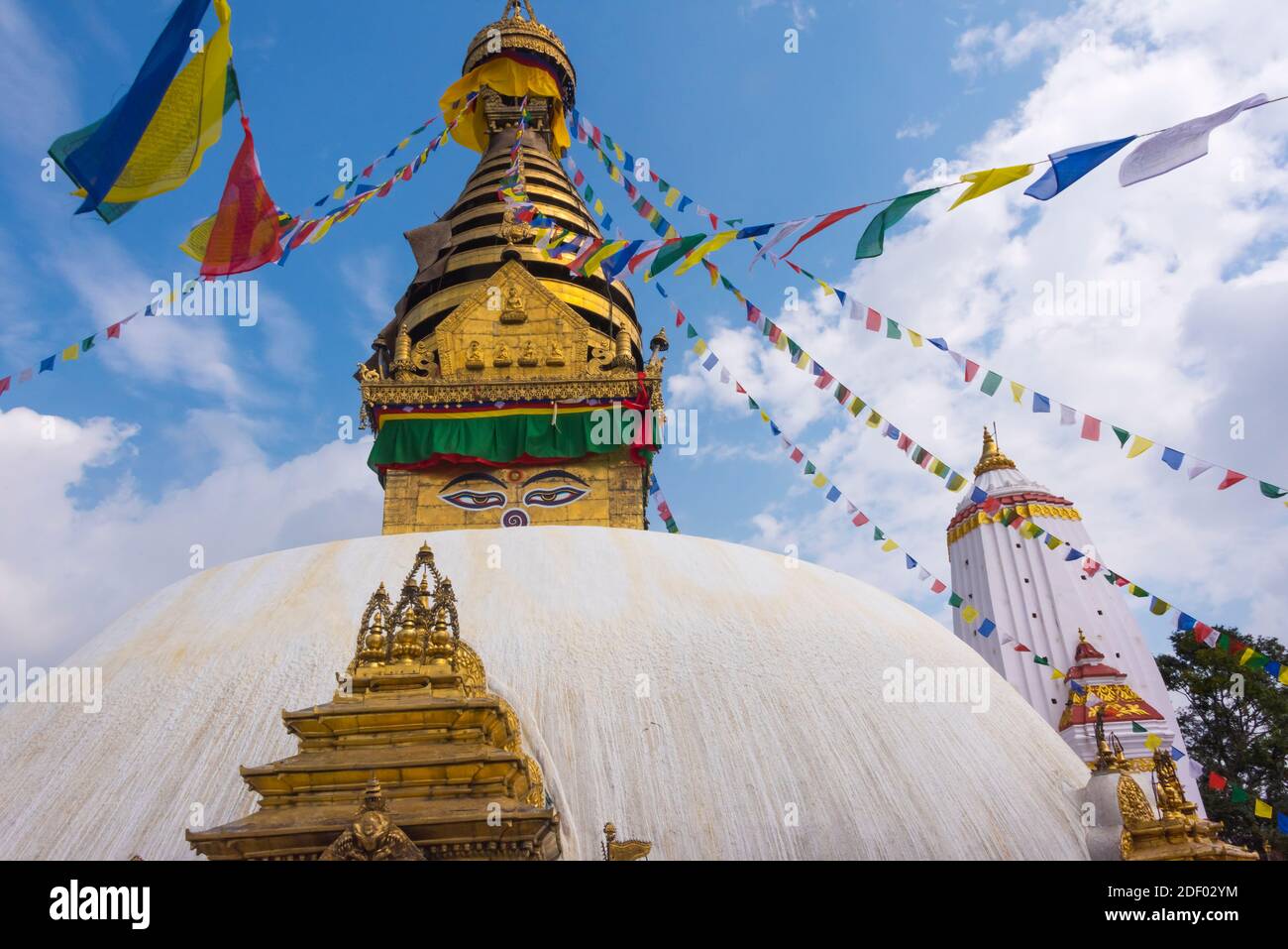Stupa of Swayambhunath, Kathmandu, Nepal Stock Photo - Alamy