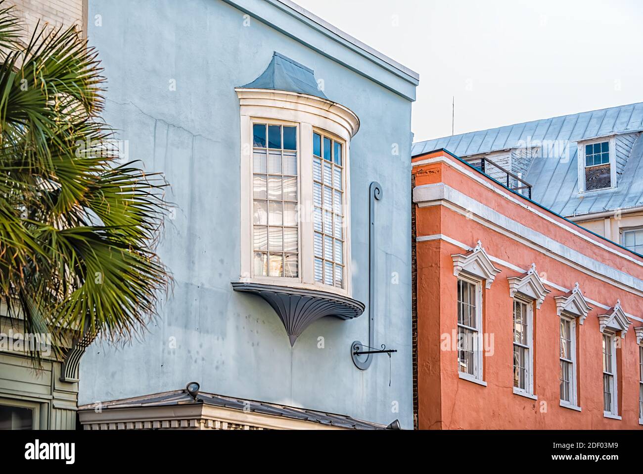 Charleston, South Carolina downtown city King street in southern town ...