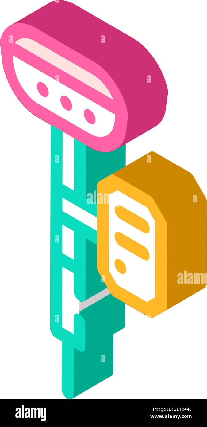 gnss receivers isometric icon vector illustration color Stock Vector ...