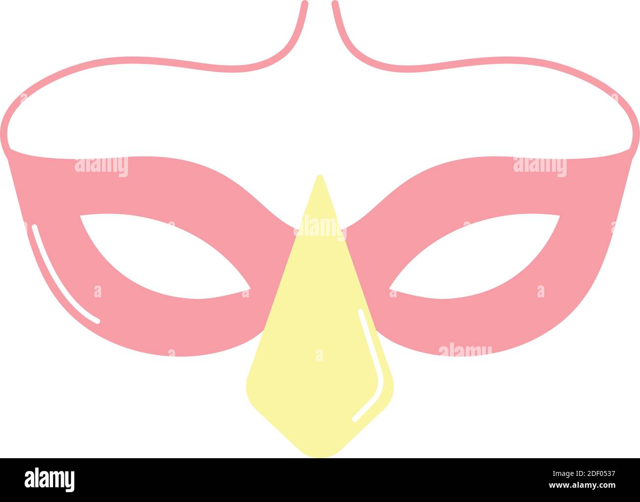 mask of a pink color on white background Stock Vector Image & Art - Alamy