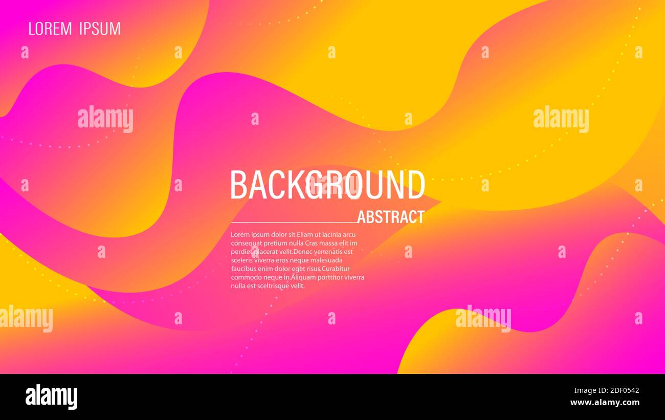 Fluid wave background. Bright colorful shapes Wave flow background ...